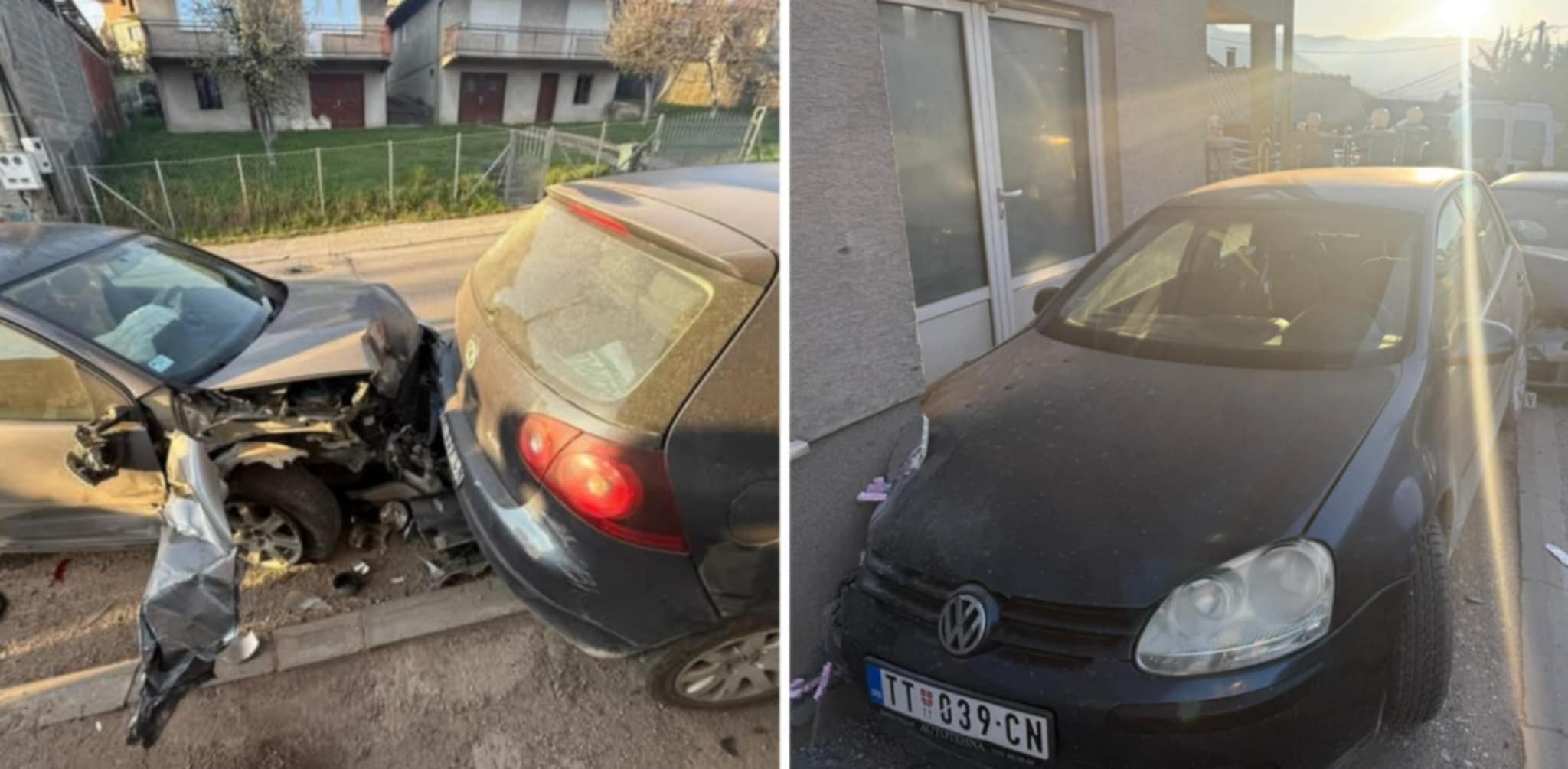 Saobraćajna nesreća u Tutinu: Vozač pod dejstvom alkohola oštetio četiri vozila i zid porodične ...