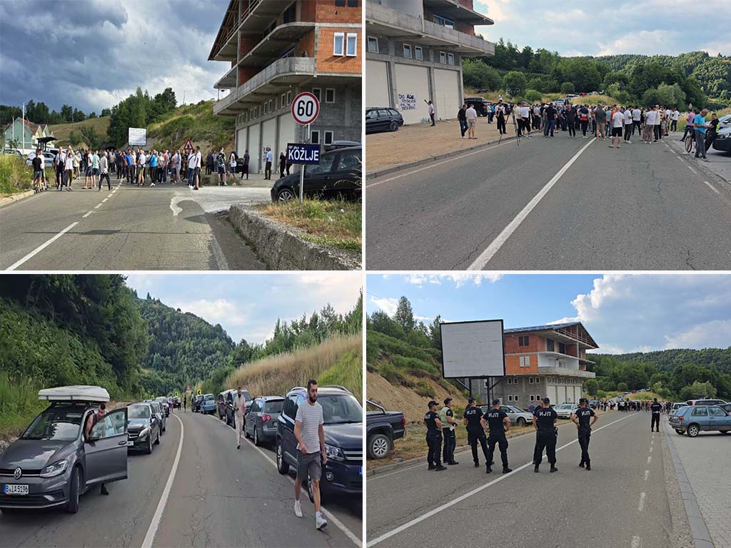 /VIDEO/ Novi Pazar: Mještani blokirali put zbog požara na deponiji Golo ...